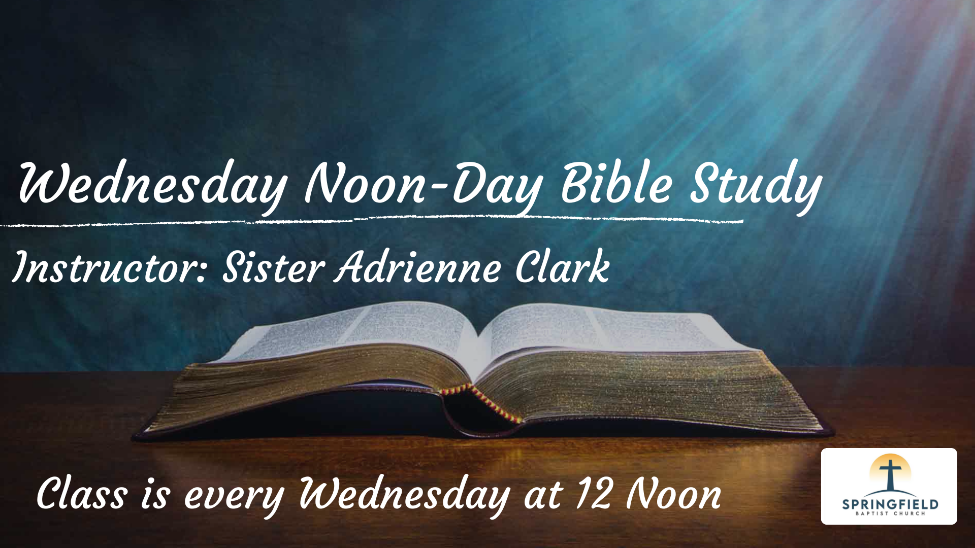 Weekly Bible Study – Springfield Baptist Church